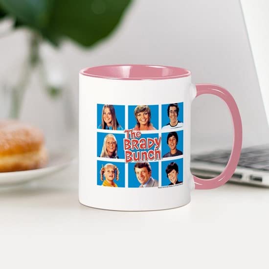 CafePress The Brady Bunch Grid Mug Ceramic Coffee Mug, Tea Cup 11 oz