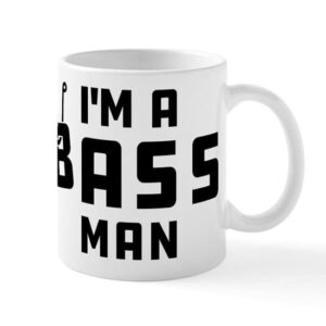 cafepress i’m a bass man ceramic coffee mug, tea cup 11 oz