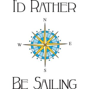 CafePress Id Rather Be Sailing Mugs Ceramic Coffee Mug, Tea Cup 11 oz