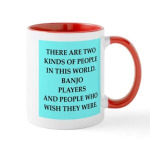 cafepress banjo mug ceramic coffee mug, tea cup 11 oz