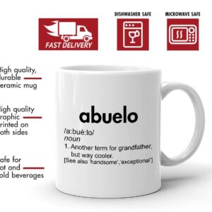 Dictionary Definition Fathers Day Gift Grandpa Abuelo Coffee Mug, Tee for Men Guys, Sarcastic Sense Of Humor Tea Cup