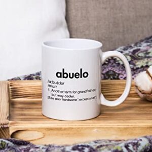 Dictionary Definition Fathers Day Gift Grandpa Abuelo Coffee Mug, Tee for Men Guys, Sarcastic Sense Of Humor Tea Cup