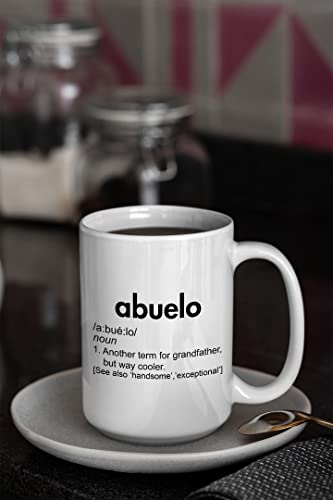 Dictionary Definition Fathers Day Gift Grandpa Abuelo Coffee Mug, Tee for Men Guys, Sarcastic Sense Of Humor Tea Cup