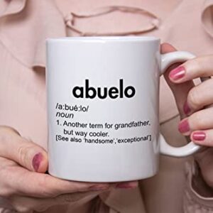 Dictionary Definition Fathers Day Gift Grandpa Abuelo Coffee Mug, Tee for Men Guys, Sarcastic Sense Of Humor Tea Cup