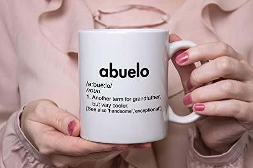 Dictionary Definition Fathers Day Gift Grandpa Abuelo Coffee Mug, Tee for Men Guys, Sarcastic Sense Of Humor Tea Cup