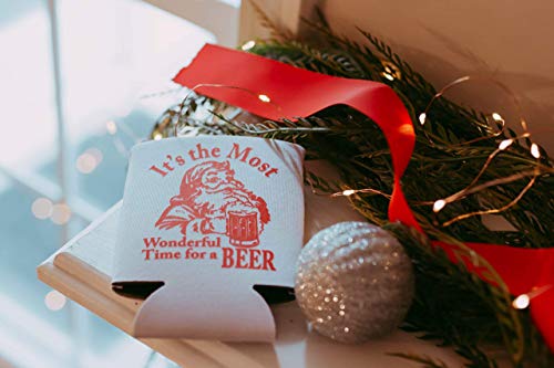 Funny Christmas Stocking Stuffer for Dad Husband Men Santa Beer Lover Gift - Set of 2