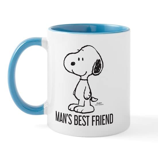 CafePress Snoopy: Man's Best Friend Ceramic Coffee Mug, Tea Cup 11 oz