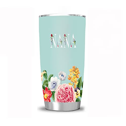 Waldeal Gifts for Nana, Grandma Tumbler From Grandchildren, 20 Oz Thermal Tumbler with Flip Lid, Mothers Day Birthday Christmas Gift for Gigi, Grandma Again, New Gigi