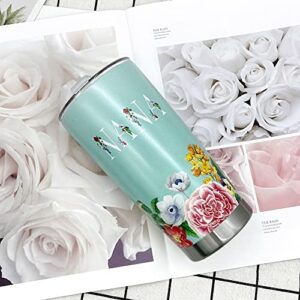 Waldeal Gifts for Nana, Grandma Tumbler From Grandchildren, 20 Oz Thermal Tumbler with Flip Lid, Mothers Day Birthday Christmas Gift for Gigi, Grandma Again, New Gigi