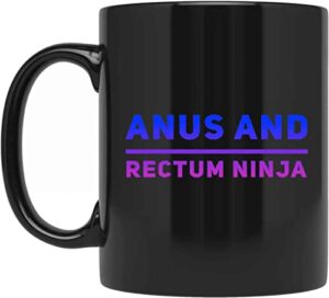 funny gifts for proctologist – anus and rectum ninja coffee mug tea cup proctology doctor cute gag colon surgical specialist colorectal surgeon surgery medicine appreciation idea kcn0f9