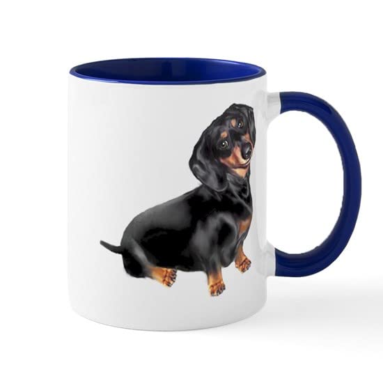 CafePress Black Tan Dachshund Mug Ceramic Coffee Mug, Tea Cup 11 oz