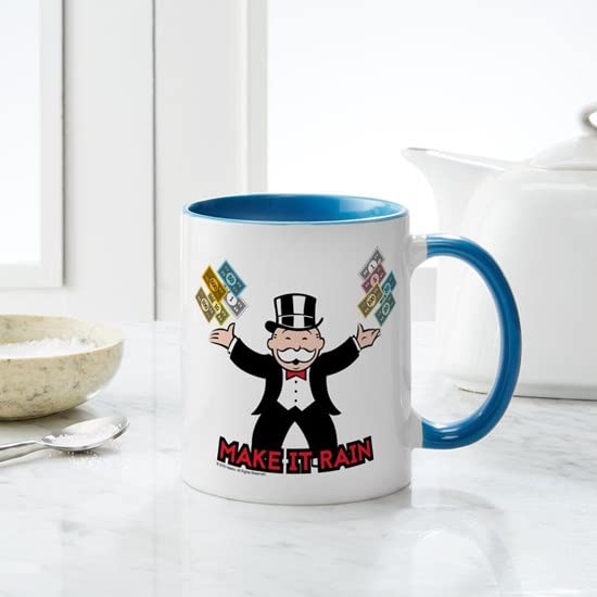 CafePress Monopoly Make It Rain Ceramic Coffee Mug, Tea Cup 11 oz