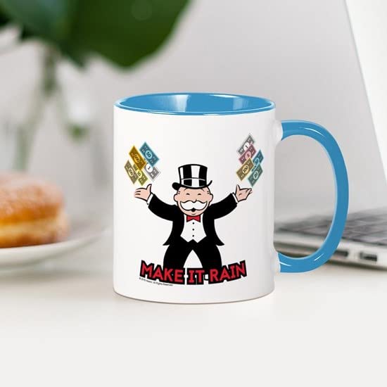 CafePress Monopoly Make It Rain Ceramic Coffee Mug, Tea Cup 11 oz