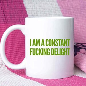 I Am A Constant Fucking Delight Mug Funny Snarky For Women Sarcastic Quote Saying Unique Humor Apologizing Funk This Present With Adult Language Girl Best Friend Q728NJ