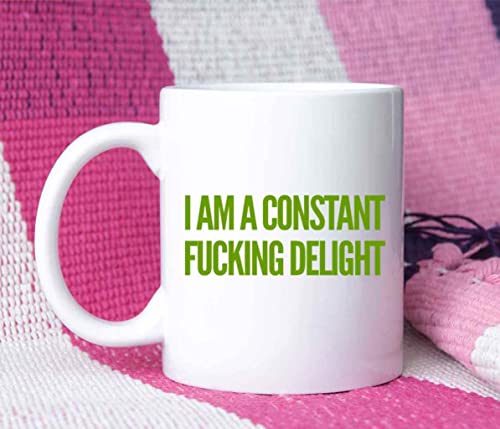 I Am A Constant Fucking Delight Mug Funny Snarky For Women Sarcastic Quote Saying Unique Humor Apologizing Funk This Present With Adult Language Girl Best Friend Q728NJ