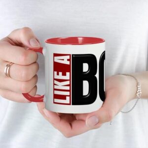 CafePress Like A Boss Mug Ceramic Coffee Mug, Tea Cup 11 oz