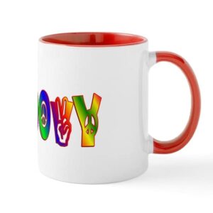 cafepress groovy mug ceramic coffee mug, tea cup 11 oz