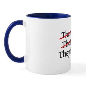 CafePress There Their They're Not The S Mug Ceramic Coffee Mug, Tea Cup 11 oz