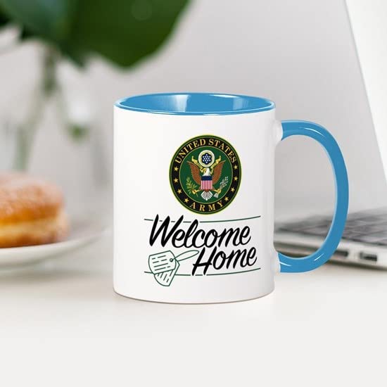 CafePress U.S. Army Welcome Home Mug Ceramic Coffee Mug, Tea Cup 11 oz