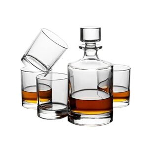 Verolux Whiskey Decanter 2 Sets in Gift Box - Christmas Holiday, Birthday gifts for men and women - Home Bar Accessories for Bourbon, Scotch, Liquor, Whisky, Gin, Rum, Tequila, Vodka and Brandy