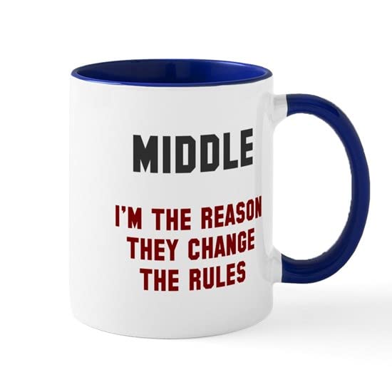 CafePress Oldest Middle Youngest Rules Mug Ceramic Coffee Mug, Tea Cup 11 oz