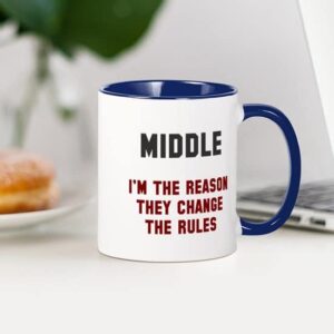 CafePress Oldest Middle Youngest Rules Mug Ceramic Coffee Mug, Tea Cup 11 oz