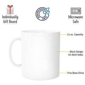 Hasdon-Hill Funny Coffee Mug for Dad, If Papa Can't Fix It We're All Screwed Cup, Father's Day Gift for Grandpa Men from Daughter Son Wife, 11 oz White