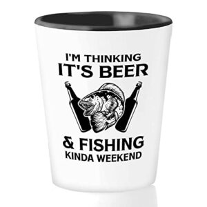 bubble hugs fishing shot glass 1.5oz – beer fishing weekend – bass fishing spooler boat lovers lures rod funny fisherman joke retirement grandpa