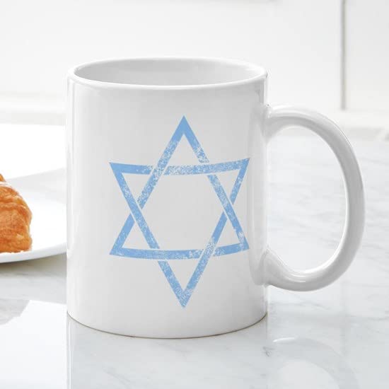 CafePress Grunge Star Of David Mugs Ceramic Coffee Mug, Tea Cup 11 oz