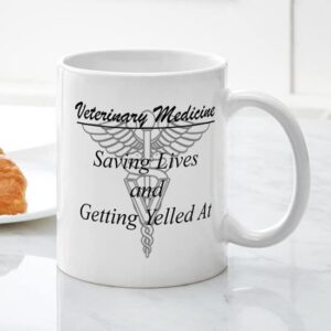 CafePress Defining Veterinary Medicine Mugs Ceramic Coffee Mug, Tea Cup 11 oz