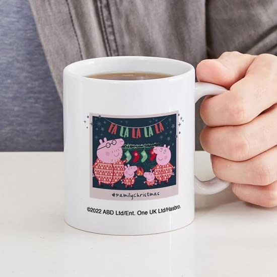 CafePress Peppa Pig Family Christmas Ceramic Coffee Mug, Tea Cup 11 oz