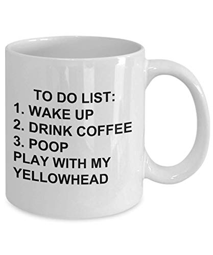 Yellowhead Owner Mug Dog Lovers To Do List Funny Coffee Mug Tea Cup Gag Mug for Men Women