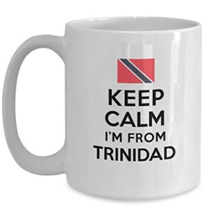 Mug For Trinidadians And Tobagonians Keep Calm I'm From Trinidad And Tobago Best Perfect Cool Mug Ideas Coffee Mug Tea Cup Nationality Pride Men Wom