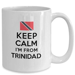 Mug For Trinidadians And Tobagonians Keep Calm I'm From Trinidad And Tobago Best Perfect Cool Mug Ideas Coffee Mug Tea Cup Nationality Pride Men Wom