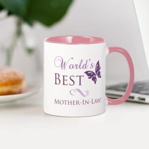 CafePress World's Best Mother In Law Mug Ceramic Coffee Mug, Tea Cup 11 oz