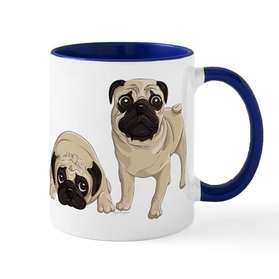 CafePress Pugs Mugs Ceramic Coffee Mug, Tea Cup 11 oz