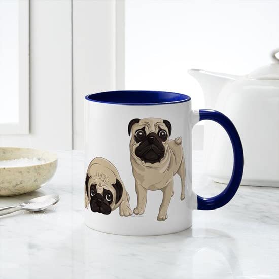 CafePress Pugs Mugs Ceramic Coffee Mug, Tea Cup 11 oz