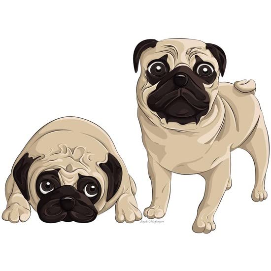 CafePress Pugs Mugs Ceramic Coffee Mug, Tea Cup 11 oz