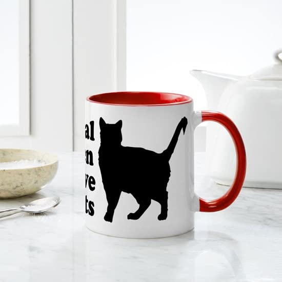 CafePress Real Men Love Cats Ceramic Coffee Mug, Tea Cup 11 oz