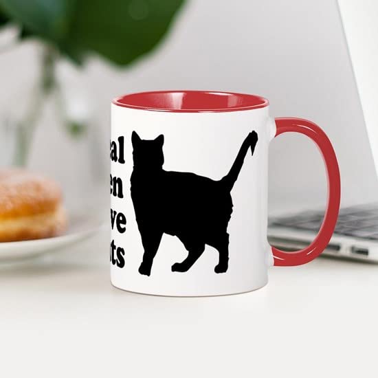 CafePress Real Men Love Cats Ceramic Coffee Mug, Tea Cup 11 oz