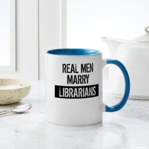 CafePress Real Men Marry Librarians Mugs Ceramic Coffee Mug, Tea Cup 11 oz