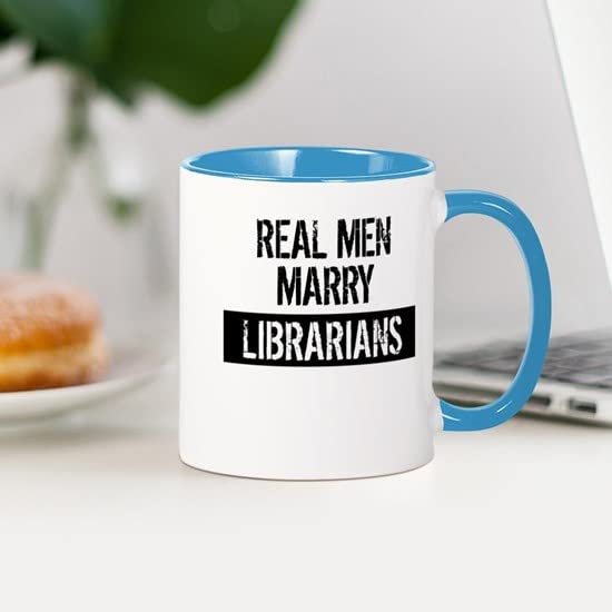 CafePress Real Men Marry Librarians Mugs Ceramic Coffee Mug, Tea Cup 11 oz