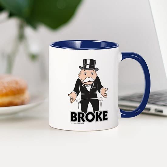 CafePress Monopoly Broke Ceramic Coffee Mug, Tea Cup 11 oz