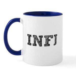 cafepress infj new! mug ceramic coffee mug, tea cup 11 oz