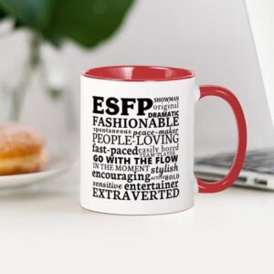 CafePress ESFP Performer Myers Briggs Personality Mugs Ceramic Coffee Mug, Tea Cup 11 oz