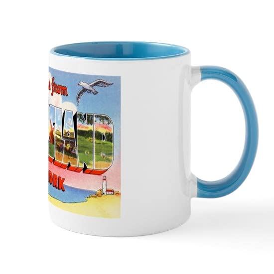 CafePress Long Island New York Greetings Mug Ceramic Coffee Mug, Tea Cup 11 oz