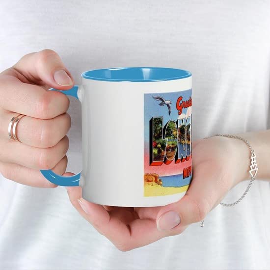 CafePress Long Island New York Greetings Mug Ceramic Coffee Mug, Tea Cup 11 oz