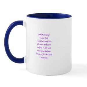 cafepress good morning from god mug ceramic coffee mug, tea cup 11 oz