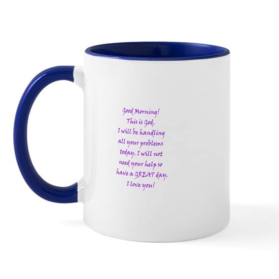 CafePress Good Morning From God Mug Ceramic Coffee Mug, Tea Cup 11 oz