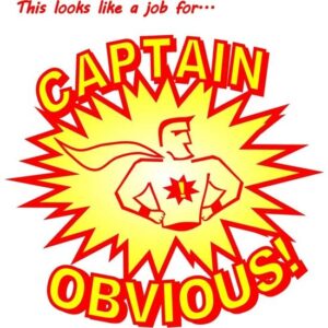 CafePress Captain Obvious Mug Ceramic Coffee Mug, Tea Cup 11 oz